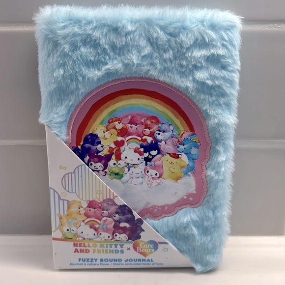 Hello Kitty | Office | Hello Kitty Care Bears Blue Fuzzy Journal | Poshmark
